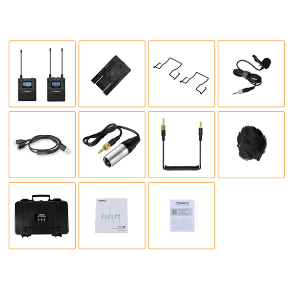 COMICA WM300 II 全金屬無線麥克風 (一對二) | 楔石攝影怪兵器